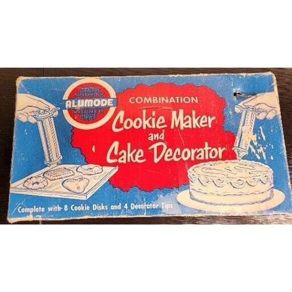 Kitchen | Vintage Alumode Combination Cookie Maker And Cake Decorator ...
